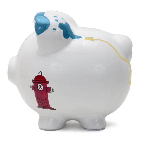 FIRETRUCK PIGGY BANK | Personalized Piggy Banks